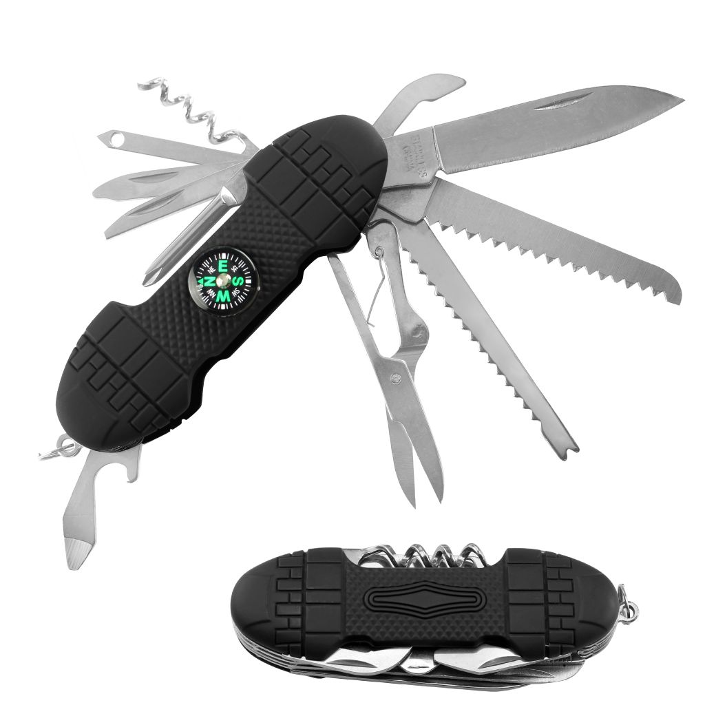 TOP QUEST - 3.75" Handle Multi-Function Utility Knife - Black