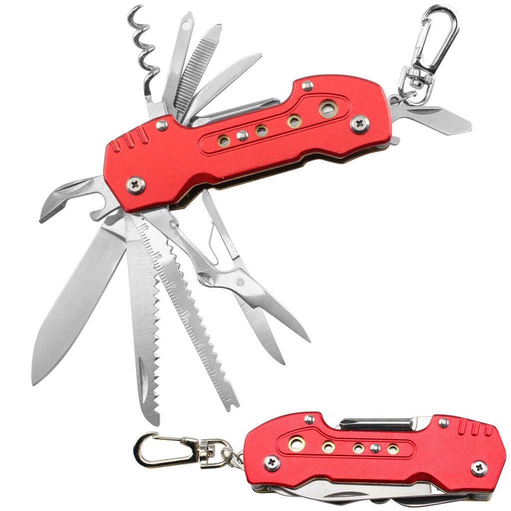 TOP QUEST - 3.75" Handle Multi-Function Utility Knife - Red